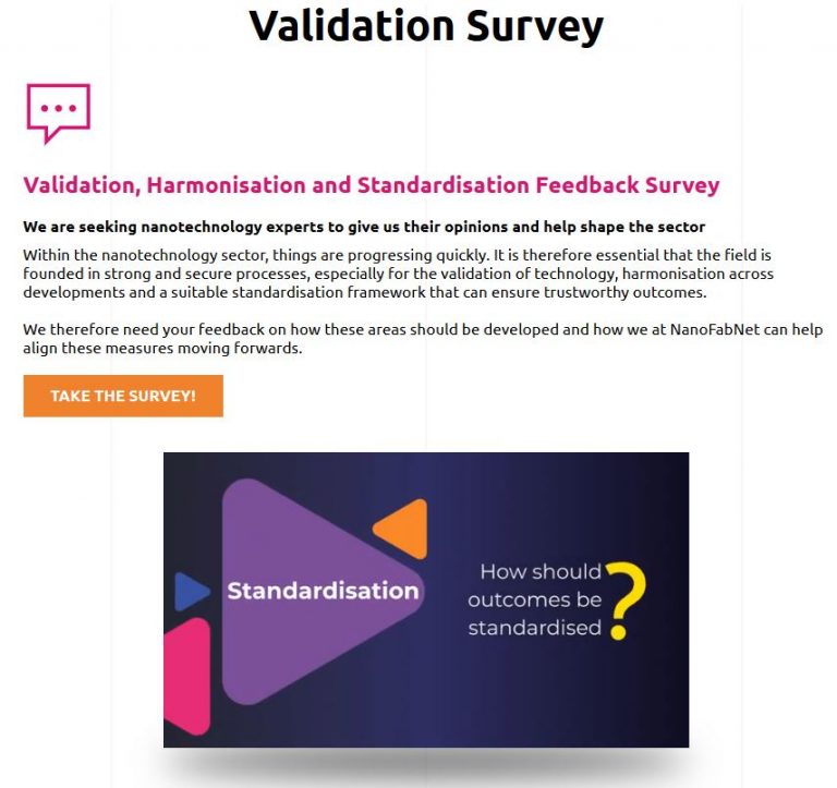 NanoFabNet Survey – Nanotechnology Experts on “Validation ... NanoFabNet Survey – Nanotechnology Experts on “Validation ...